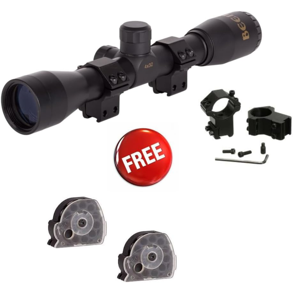 Beeman Commodore .22 Caliber Pellet PCP Air Rifle with 4x32mm Scope ...
