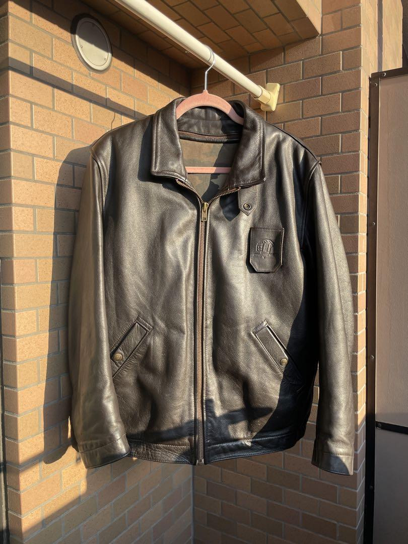 French Army Flight Leather Jacket Pilot Euro Vintage … - Gem