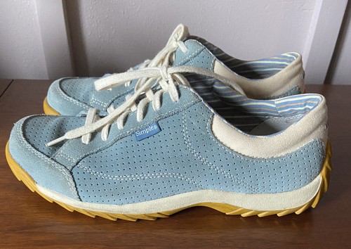 Simple Shoes OS Casual Suede Nubuck Low Tops Womens Size 8F8005K Blue ...