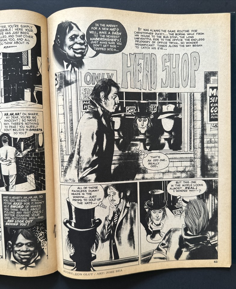 EERIE #51 Manuel Sanjulian Cover 1973 Vintage Warren Horror Magazine ...