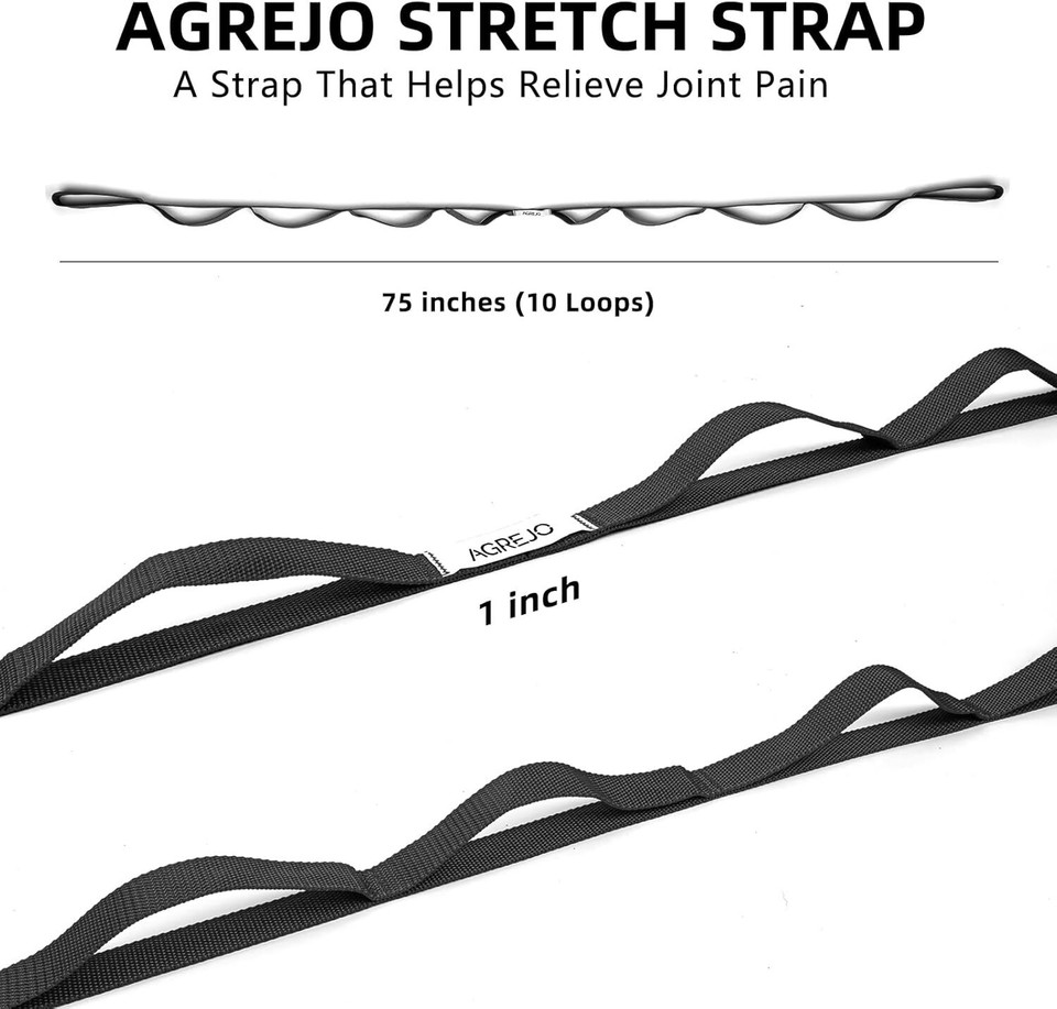 Stretching Strap Yoga Strap for Physical Therapy Stretch Out Straps for ...