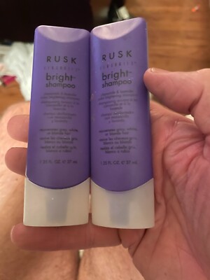 TWO Rusk Sensories Bright Anti Brassy Shampoo 1.25oz | eBay