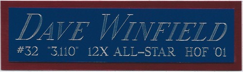 DAVE WINFIELD TWINS NAMEPLATE AUTOGRAPHED Signed BASEBALL-JERSEY-BAT ...