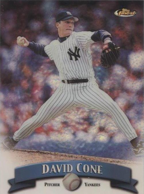 1998 Topps Finest - David Cone #71 No-Protector Refractor for sale ...