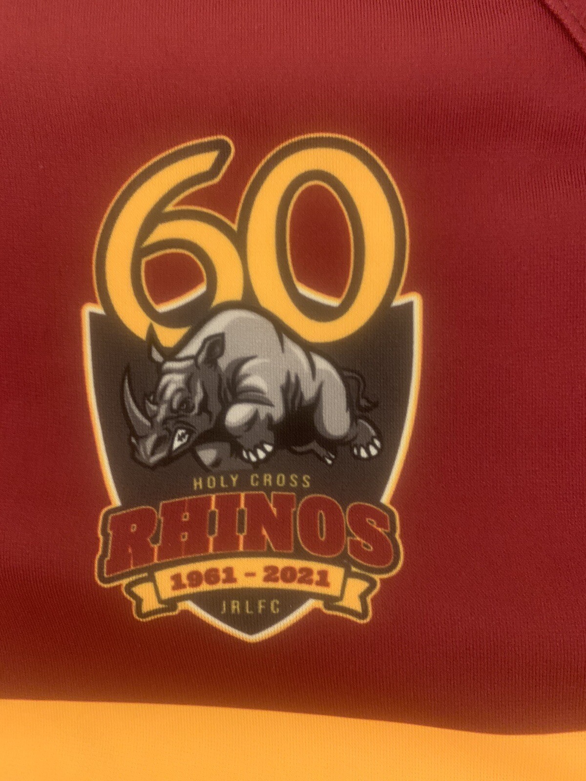 Holy Cross Rhinos Rugby League Jersey. Size M. Balmain Tigers | eBay