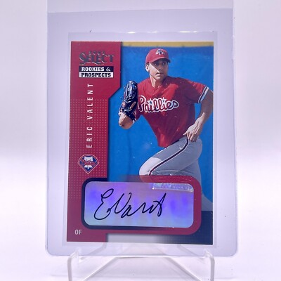 2002 Select Rookies & Prospects Auto Eric Valent Autograph Auto #32 | eBay