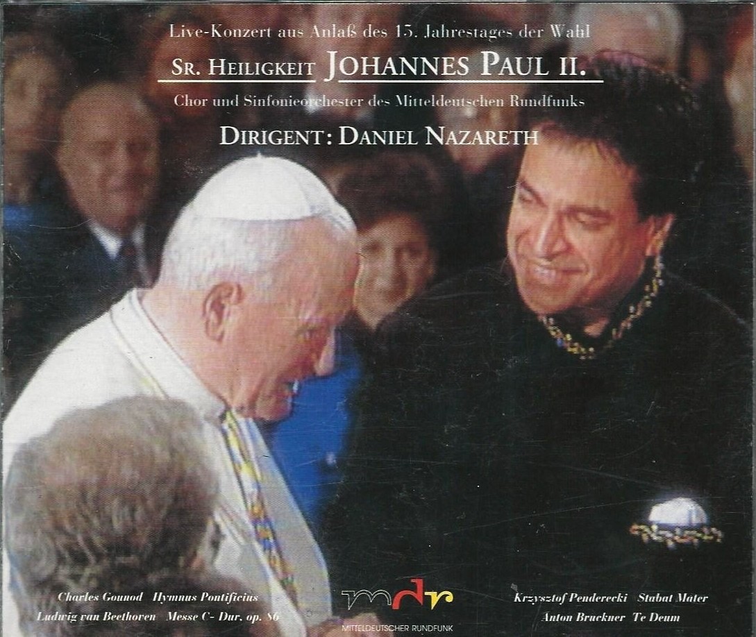 DANIEL NAZARETH Mitteldeutscher Rundfunk 2-CD set 1993 Pope John Paul II concert | eBay