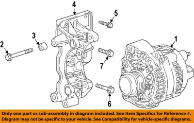 GM OEM 97-26 Acadia Cooling Belts Pulleys-Belt Tensioner Bolt 11588745 ...