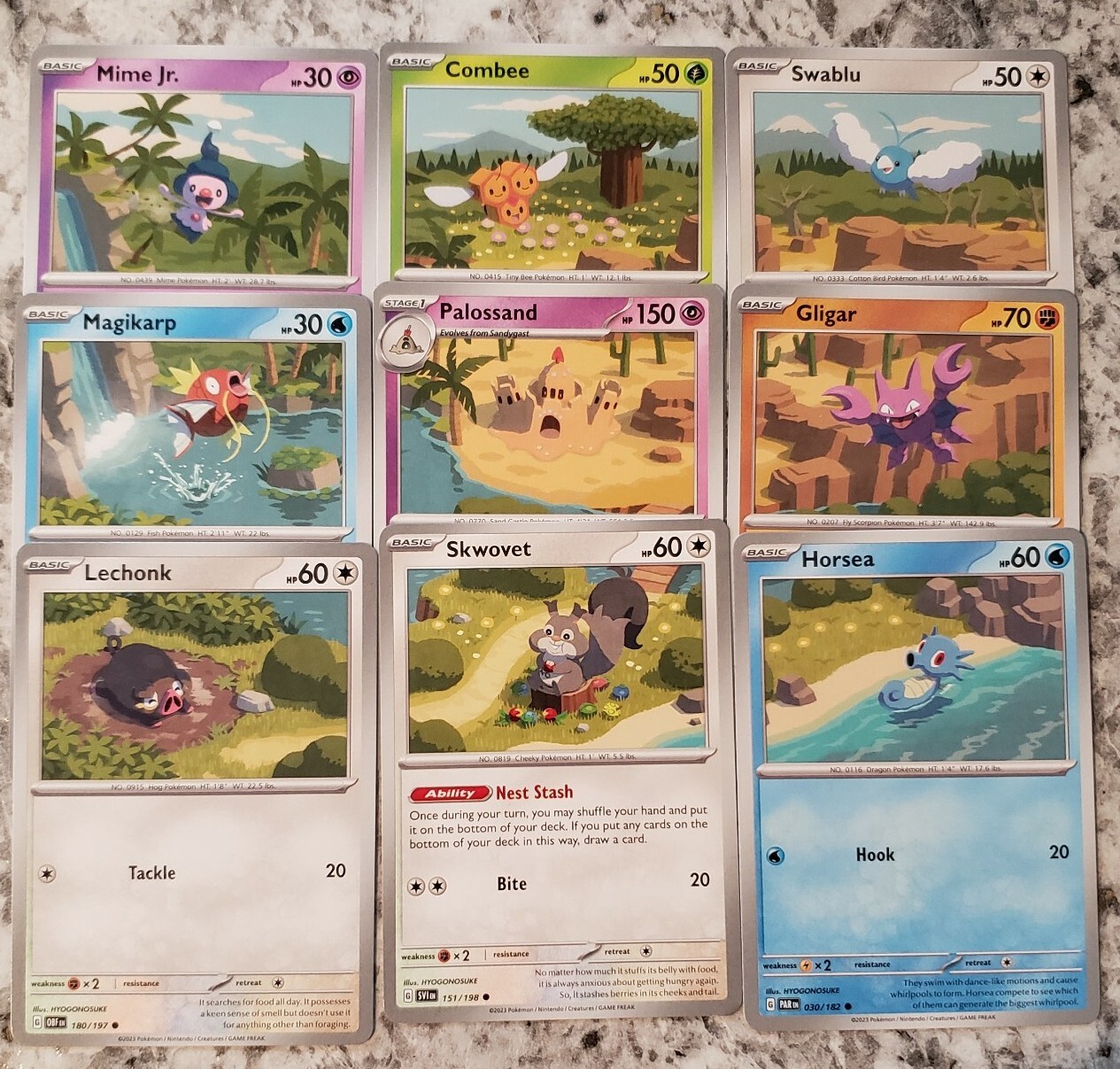 Pokémon Hyogonosuke Picture Puzzle Art Cards (9) Lechonk Magikarp ...