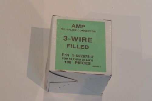 Telephone Cable Splicing Amp 3 Wire Filled Tel-Splice Connectors 100 ...