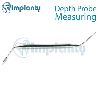 Dental Depth Probe Measuring With Aluminum Handle Stainless Steel ...