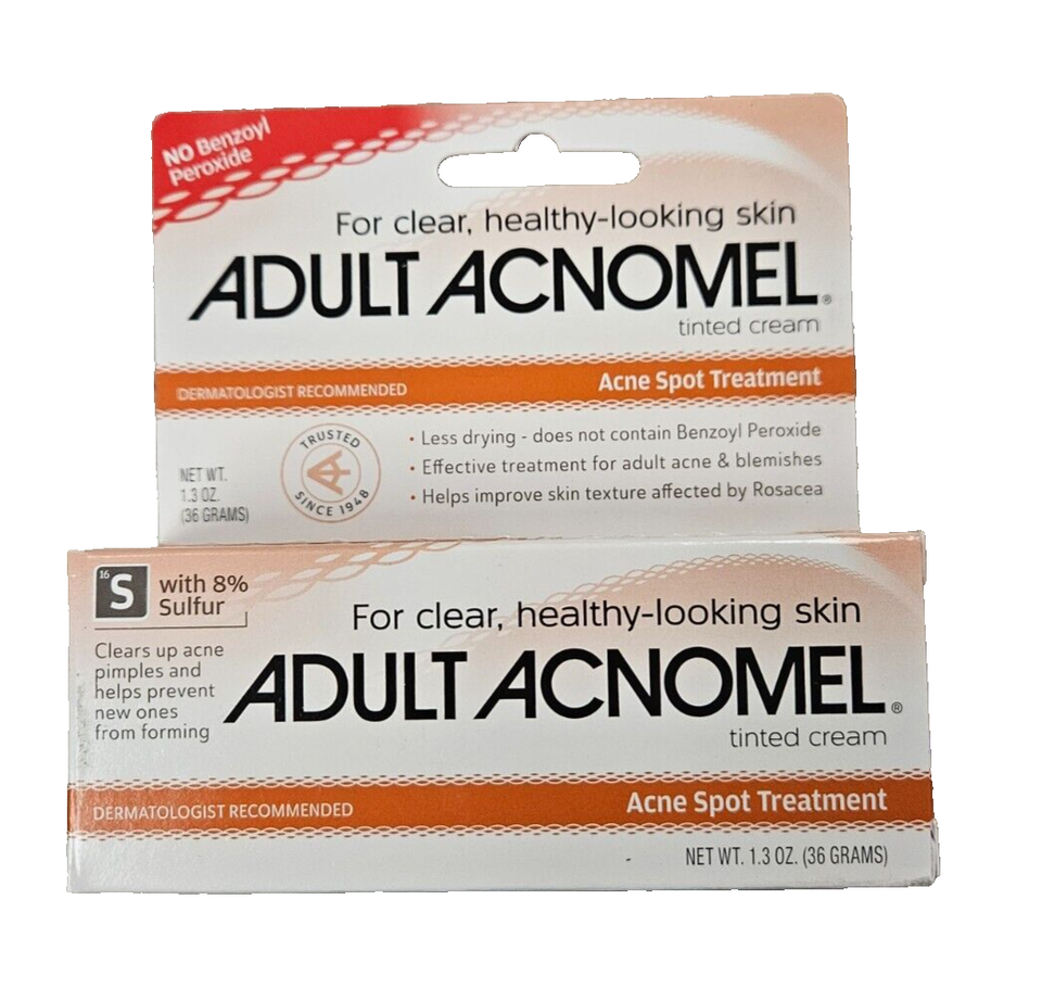 Acnomel Adult Acne Cream 1.3oz ( 2 pack ) -- 38485911610| eBay