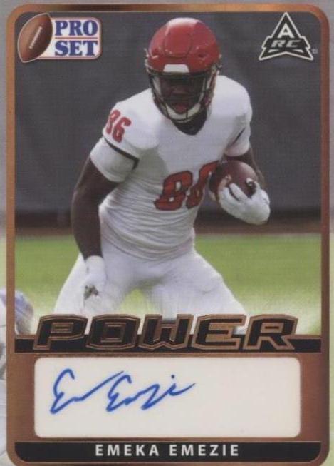 2021 Leaf Pro Set Power - Base Autographs Emeka Emezie #BA-EE2 (AU, RC) for sale online | eBay