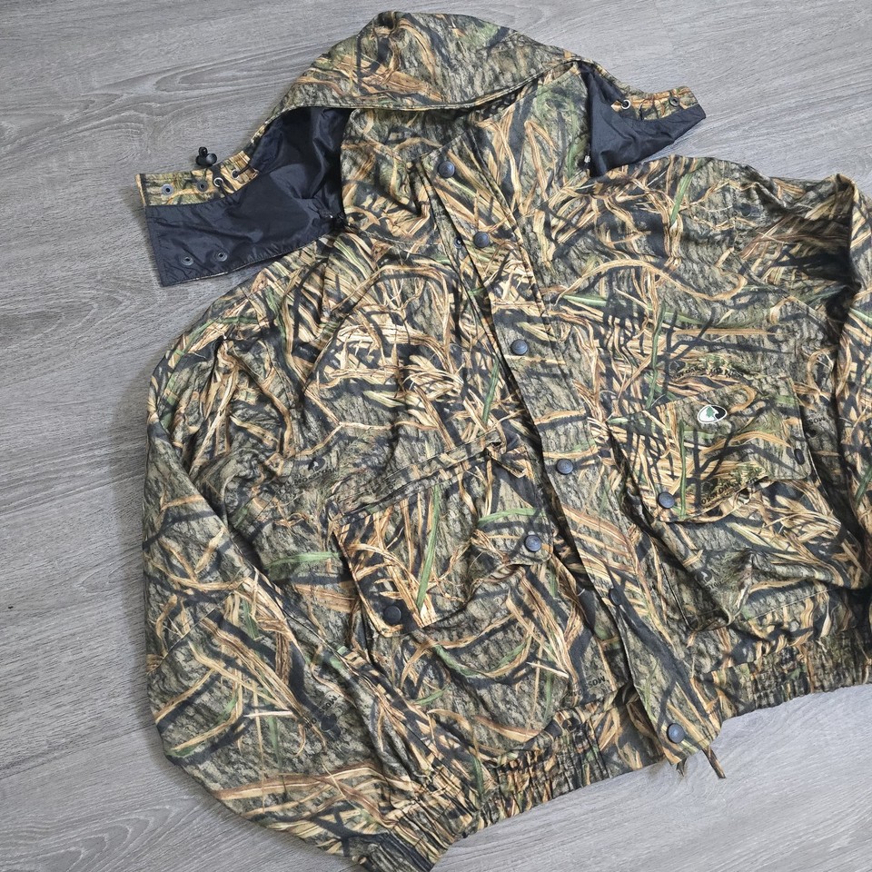 Mossy Oak Jacket Men's XXL Camo Drystalker Parka Shadow Grass Coat *no ...