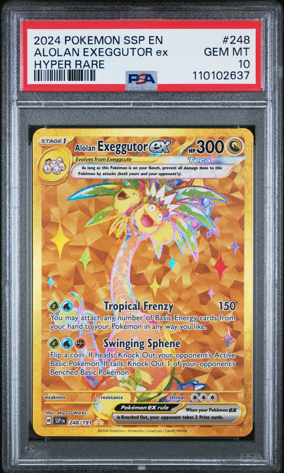 Alolan Exeggutor ex 2024 Scarlet & Violet: Surging Sparks #248/191 ...