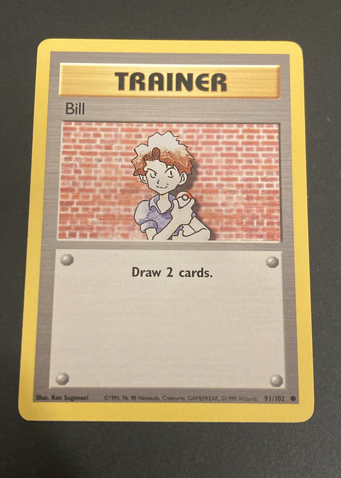 Bill Trainer Pokemon Card 91/102 Vintage 1999 Base Set . MP/LP | eBay