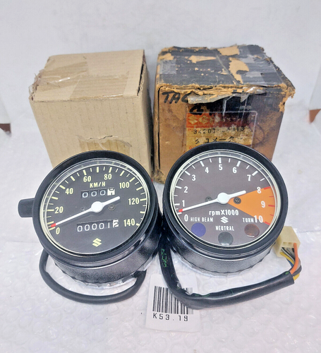 Genuine Suzuki GT125 RV125 TS125 TS185 TC125 Speedometer Tachometer NOS ...