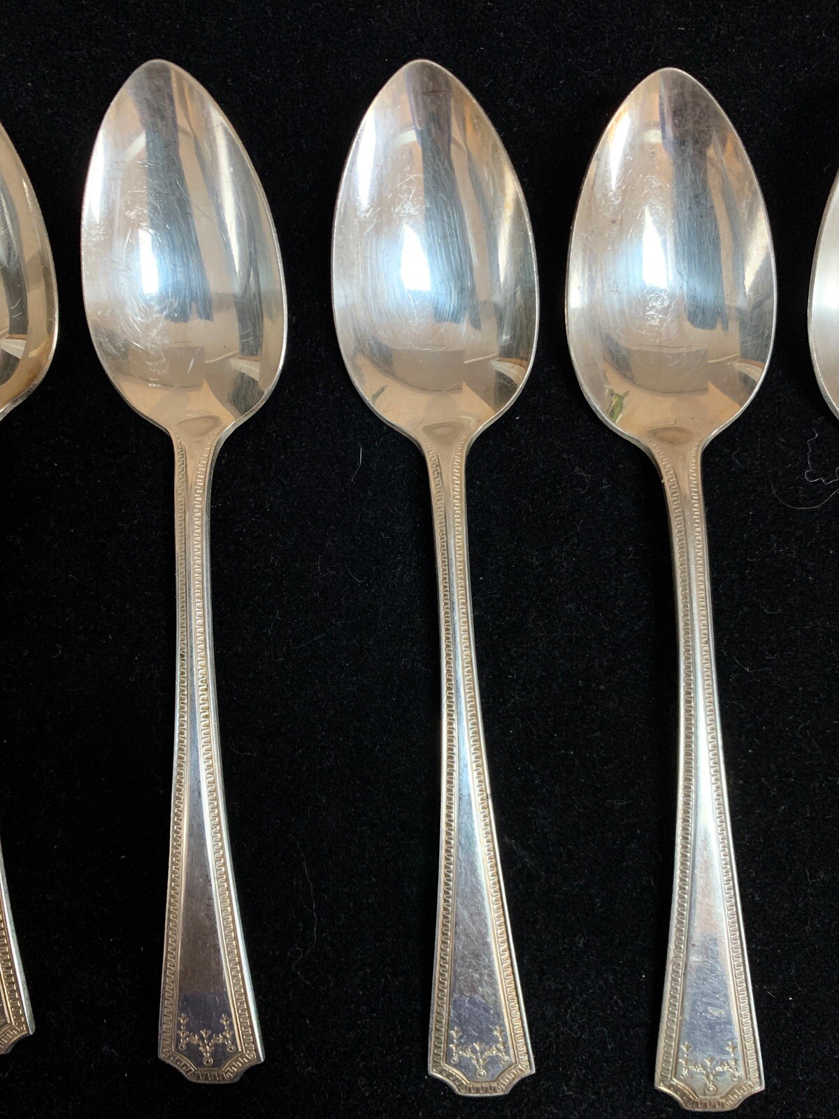 Set 8 Vintage 1930 National Silver Co ADAM Muster Silberplatte ...
