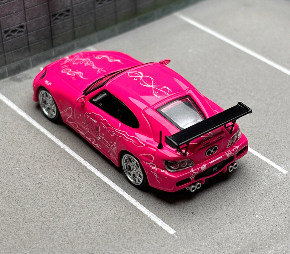 AU SW 1:64 JDM Pink S2000 FNF Hard Top Racing Sports Model Diecast ...
