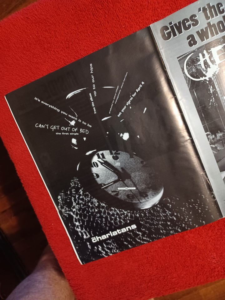 THE CHARLATANS - 1990 & 1994 US Three(3) Full-Page Single Release Ads ...