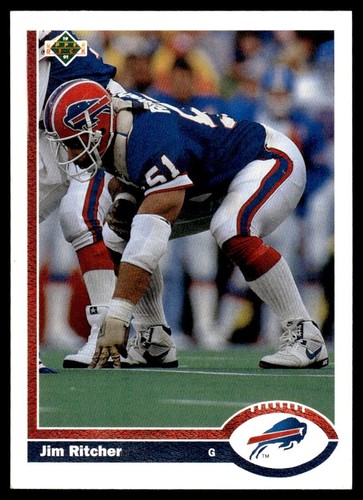 1991 Upper Deck Jim Ritcher Buffalo Bills #379 | eBay