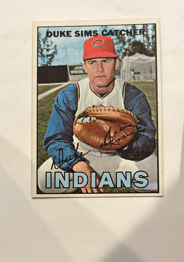 1967 Topps #3 Duke Sims Card Cleveland Indians | eBay