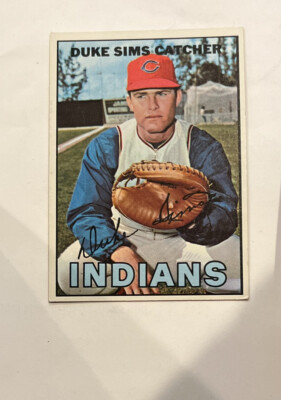 1967 Topps #3 Duke Sims Card Cleveland Indians | eBay