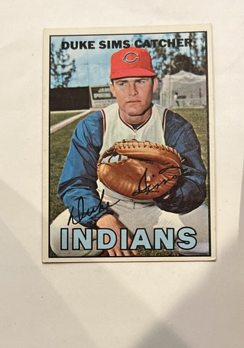 1967 Topps #3 Duke Sims Card Cleveland Indians | eBay