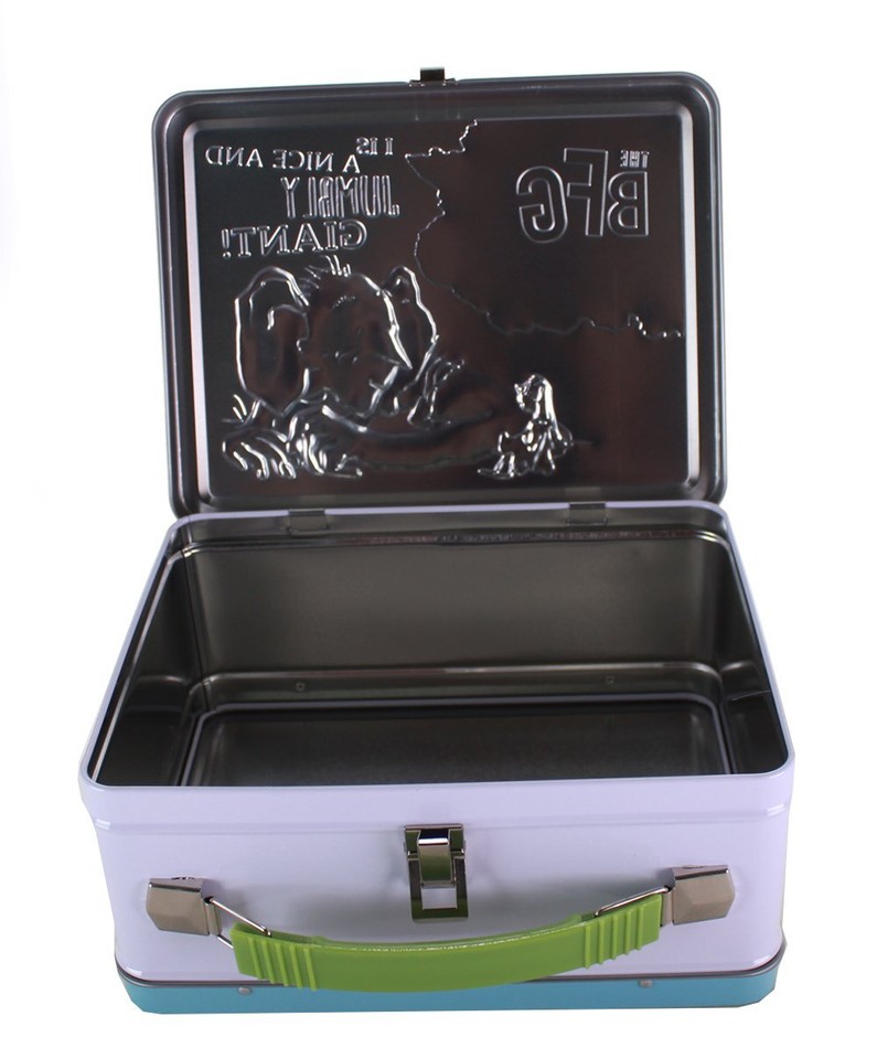 Metal Kids School Lunch Box with Handle Tin Storage Food Container The ...