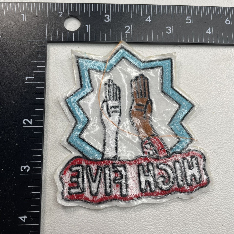 Black & White Hands HIGH FIVE Patch 00XN | eBay