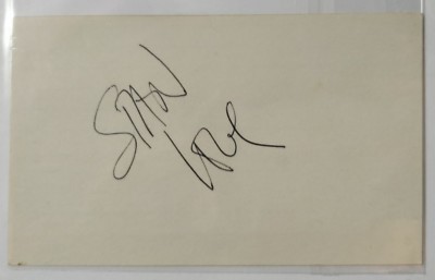 Stan Love signed autographed 3x5" index card - Bullets, Lakers, Spurs ...
