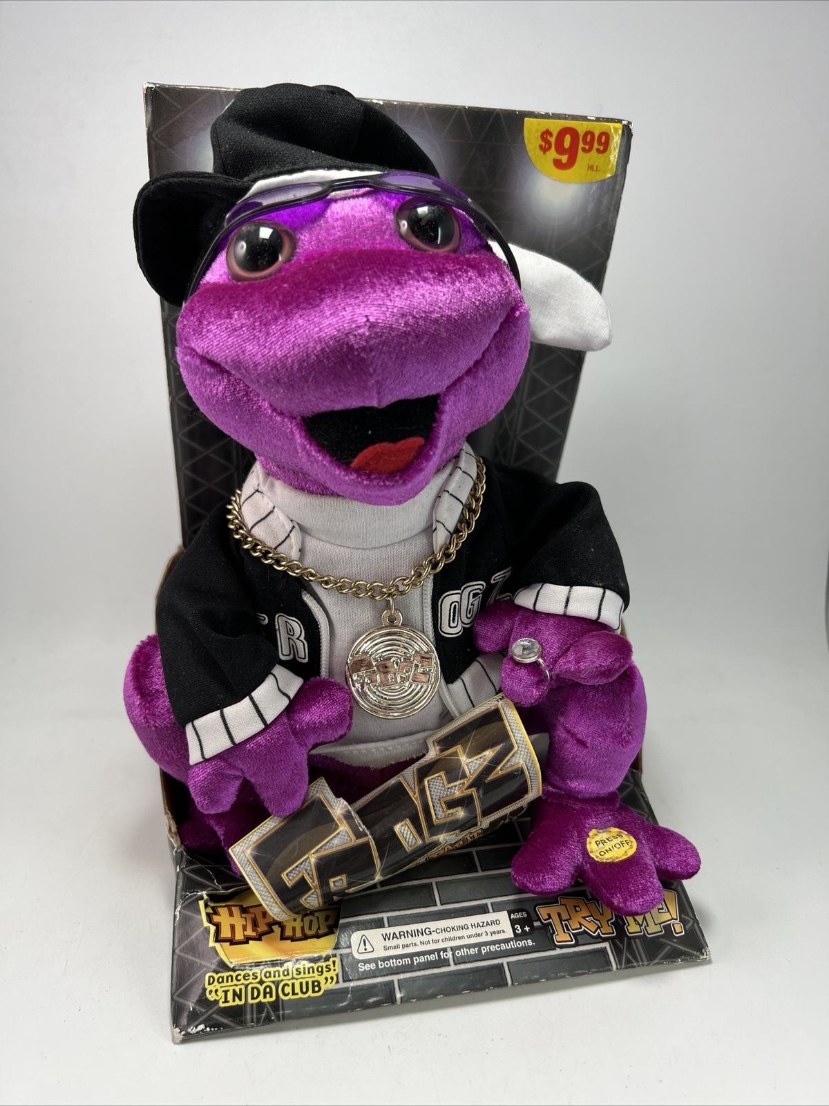 2005 Gemmy Frogz Hip-hop Dancing Frog 50 Cent in Da Club Rap It Ribbit ...