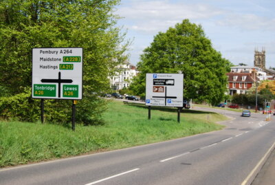 Photo 6x4 Road Signs, Church Rd (A264) Royal Tunbridge Wells c2009 ...