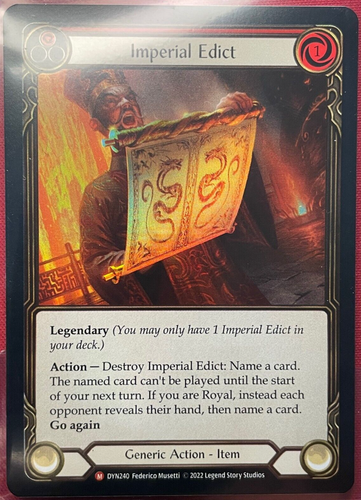 Imperial Edict Non Foil NM Dynasty FAB Flesh and Blood NM | eBay