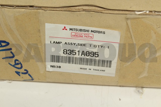8351A095 Genuine Mitsubishi Lamp ASSY Side T/sig FR LH for sale online ...