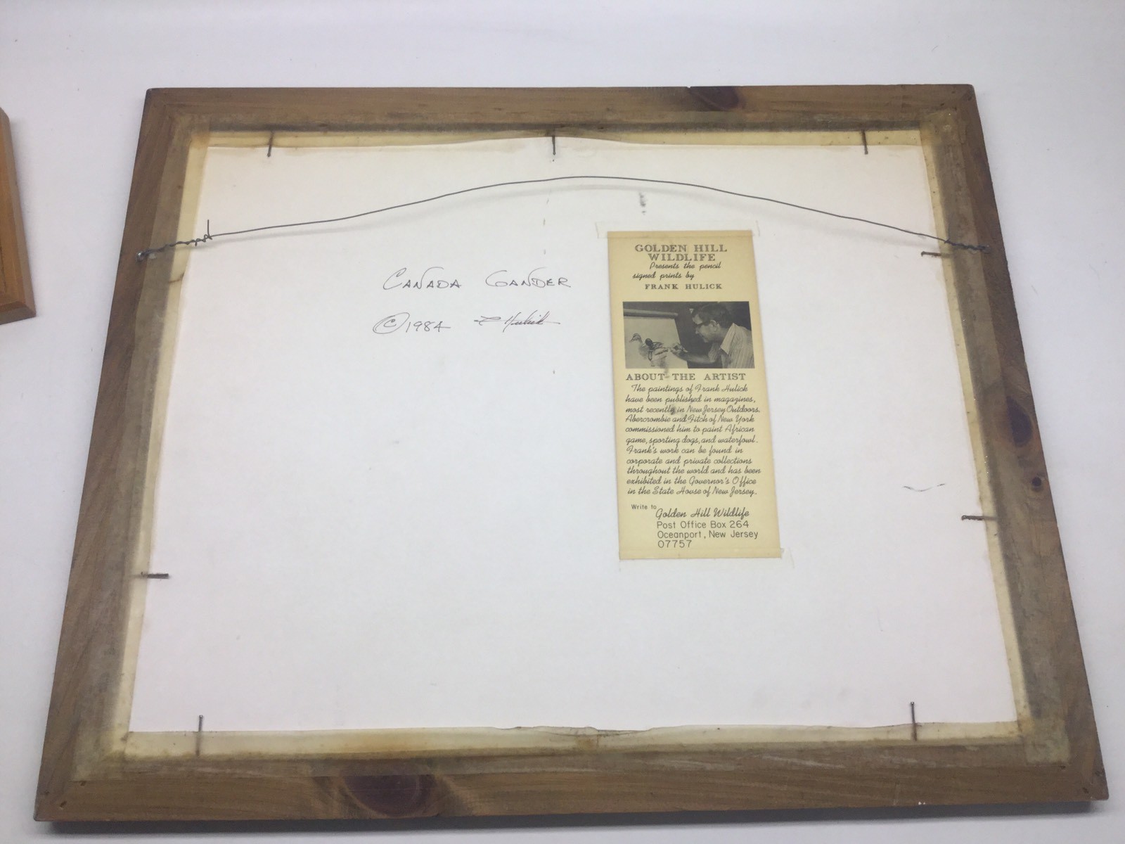 3 Signed Art Print Frank Hulick 1984 Canada Gander Wood Ducks Mallard ...