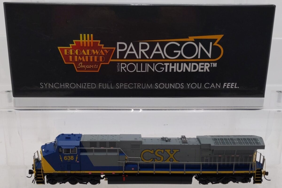 Broadway Limited 4785 HO CSX GE AC6000 Blue/Gray/Yellow #638 LN/Box | eBay