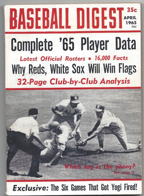 1965 Baseball Digest magazine Billy Williams Chicago Cubs St. Louis ...