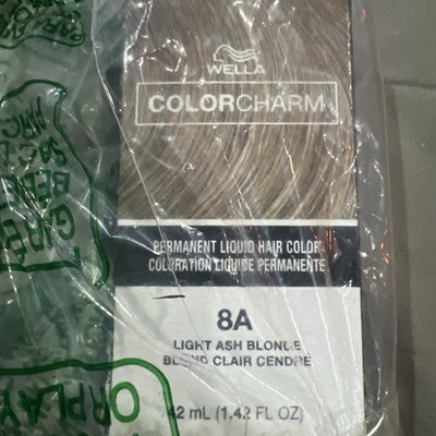 Wella Color Charm Toner 8A Light Ash Blonde Permanent Color Tone Hair ...