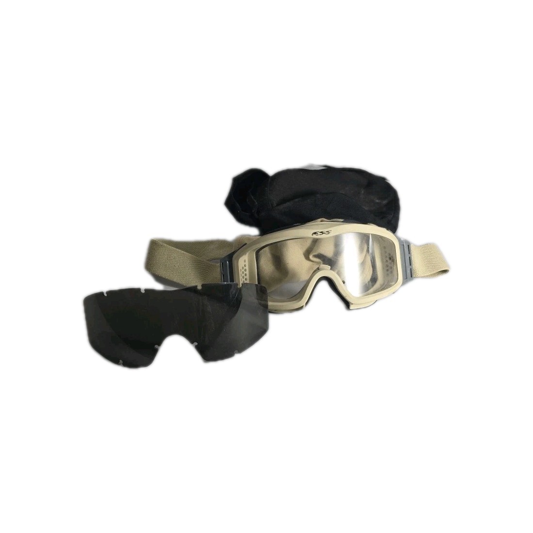 USGI ESS Profile NVG Terrain Tan Goggles Clear Lens w/ Carrying Case | eBay