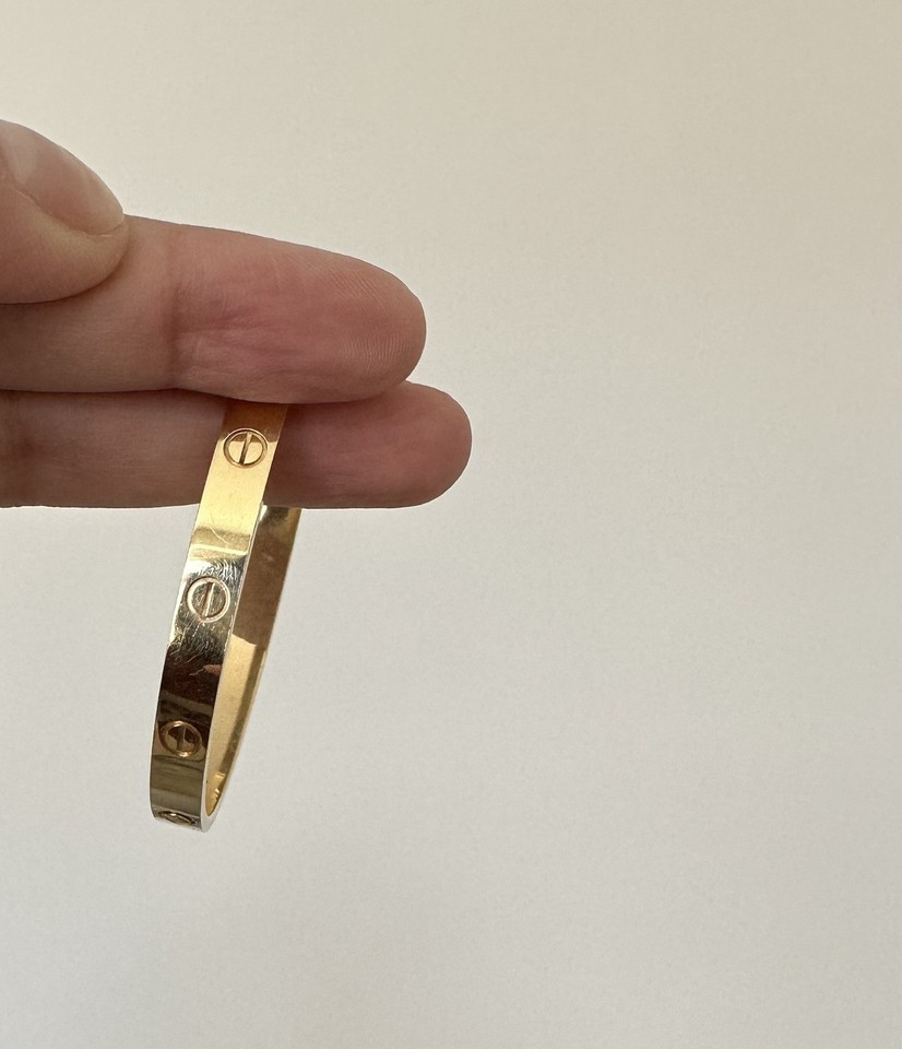 Cartier Love Bracelet Medium 18k Gold Au750 | eBay