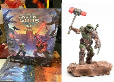 DOOM Eternal Slayer Statue 6" Resin Figure /w Warhammer Doomguy | eBay