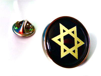 GOLD STAR OF DAVID RELIGION LAPEL PIN BADGE GIFT | eBay