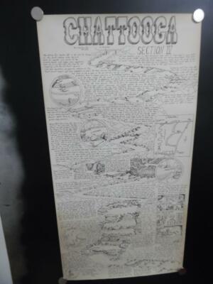 1979 William Nealy Chattooga River Whitewater Paddling Cartoon Map 1st ...