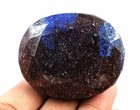Natural CERTIFIED 620 Ct African Blue COLOR Sapphire Oval Cut Loose ...