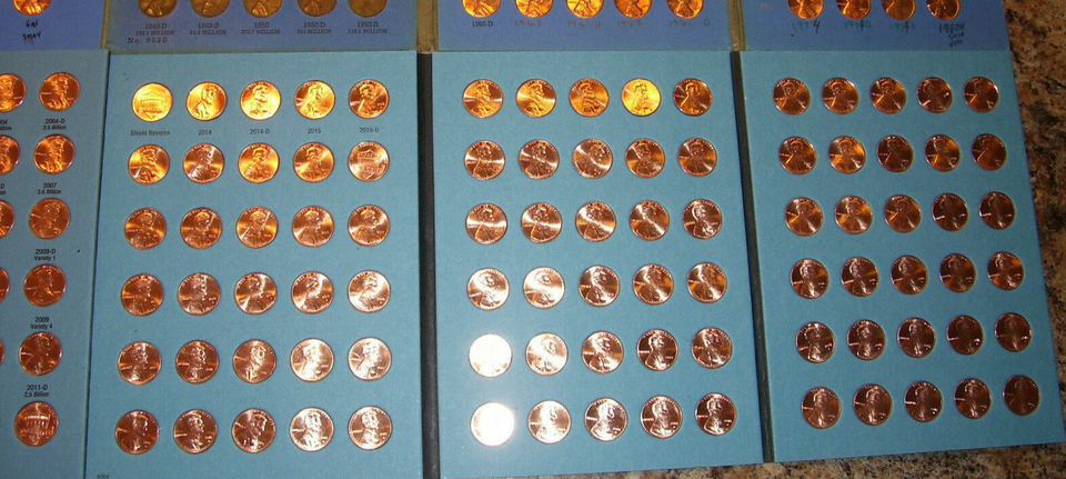 Wheat penny Collection 1909 vdb 2025 lincoln steel cents pds bu +extra ...