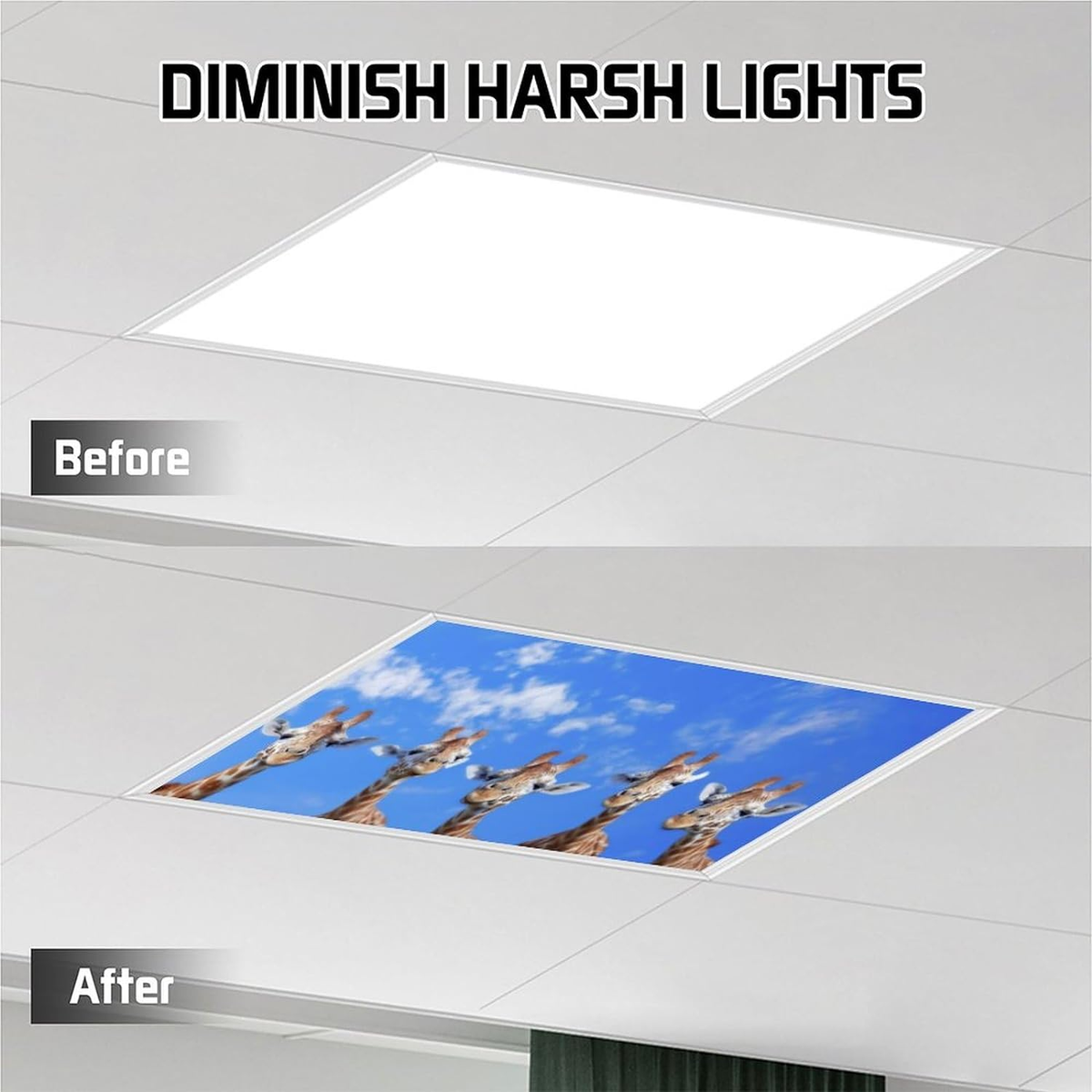 Fluorescent Light Diffuser Replacement Drop Lightcovers