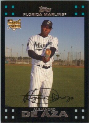 Alejandro De Aza RC 2007 Topps #623 Florida Marlins MLB Baseball Rookie ...