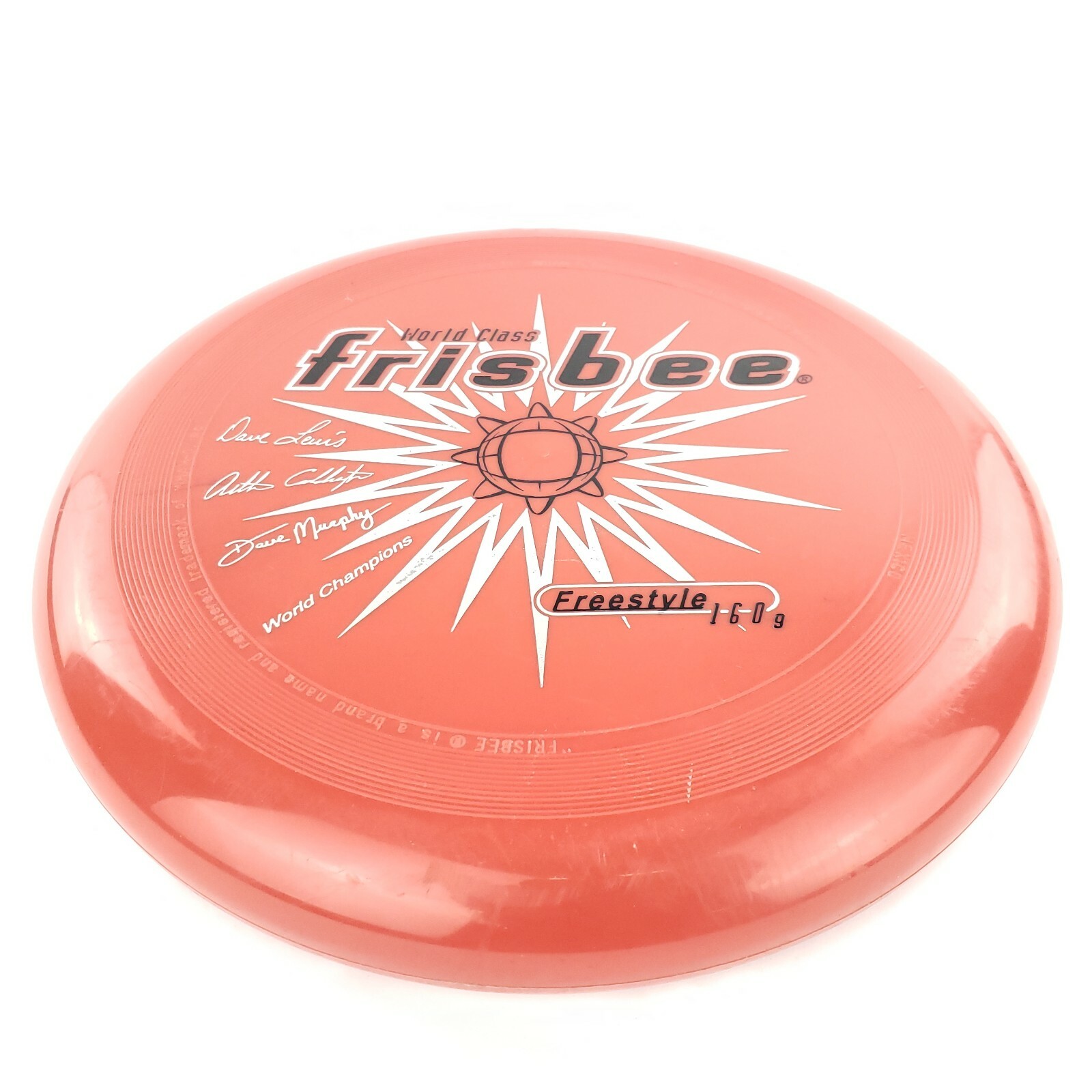 Vintage 1996 Wham-O World Class Frisbee Freestyle 160g Red, Made in USA ...