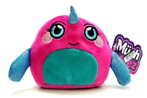 Mush Meez Natalie Narwhal 6" Squeezy Squishy Moldable Stuffed Plush ...